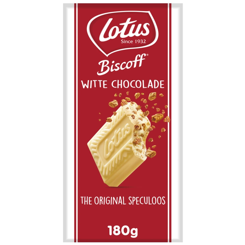 Lotus Biscoff Crunchy Pieces White Chocolate 180g | E-Snacks